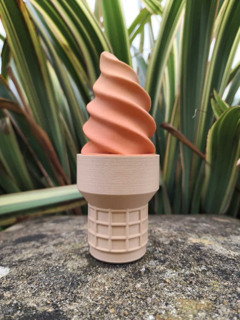 Swirly Ice Cream Cone Container by 3DomSculpts - MakerWorld