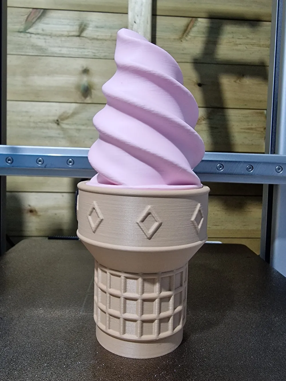 Swirly Ice Cream Cone Container - Free 3D Print Model - MakerWorld