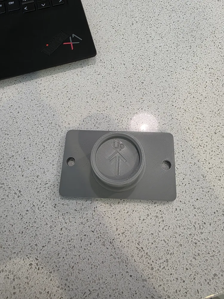 Moza wheel wall adapter - 2 hole horizontal - Free 3D Print Model ...