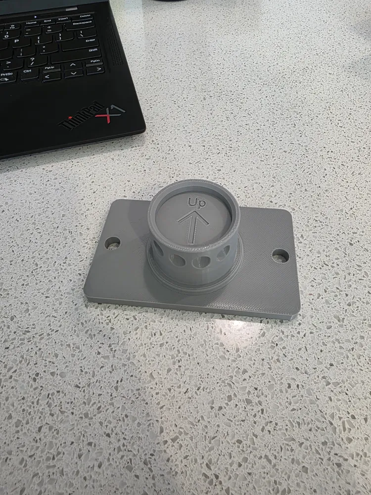 Moza wheel wall adapter - 2 hole horizontal - Free 3D Print Model ...