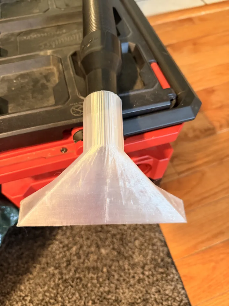 Wide Mouth tool for shop vac with 1.25". M18 M12. - Free 3D Print Model ...