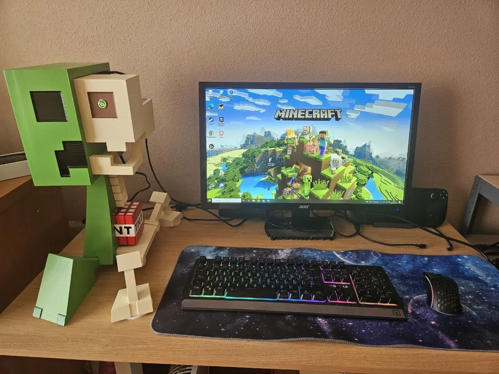 Minecraft Creeper PC by Jack mods returns MakerWorld: Download Free 3D ...