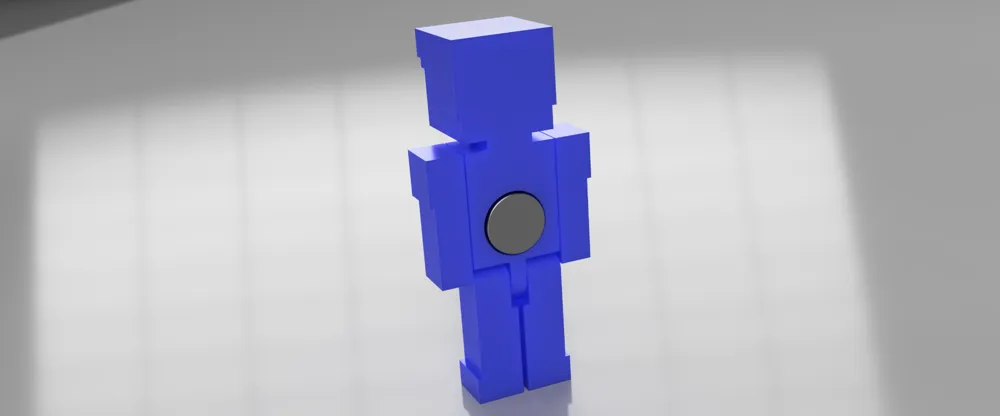 Fridge Magnet - Minecraft Mini Steve Adjustable by Zdenek - MakerWorld