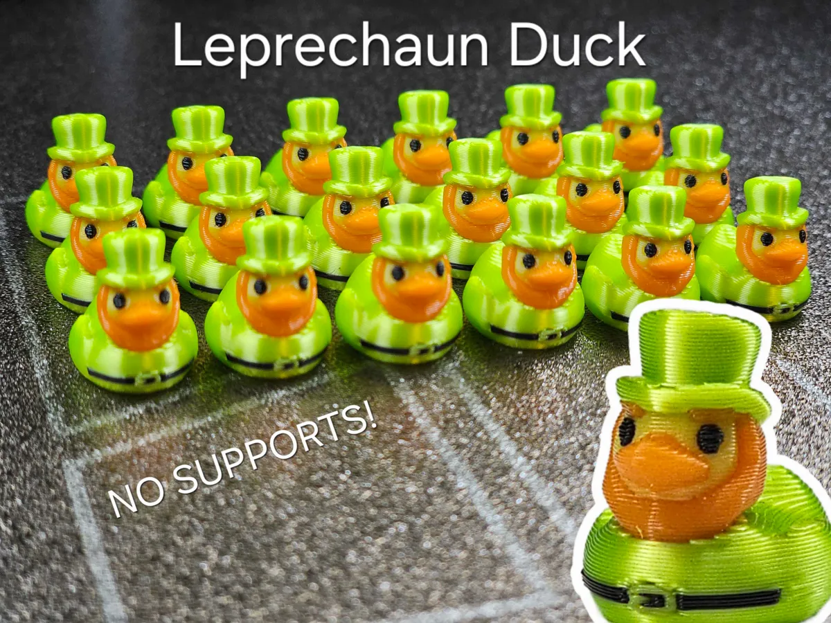Leprechaun Duck | St Patrick's Day mini duck decor - Free 3D Print ...