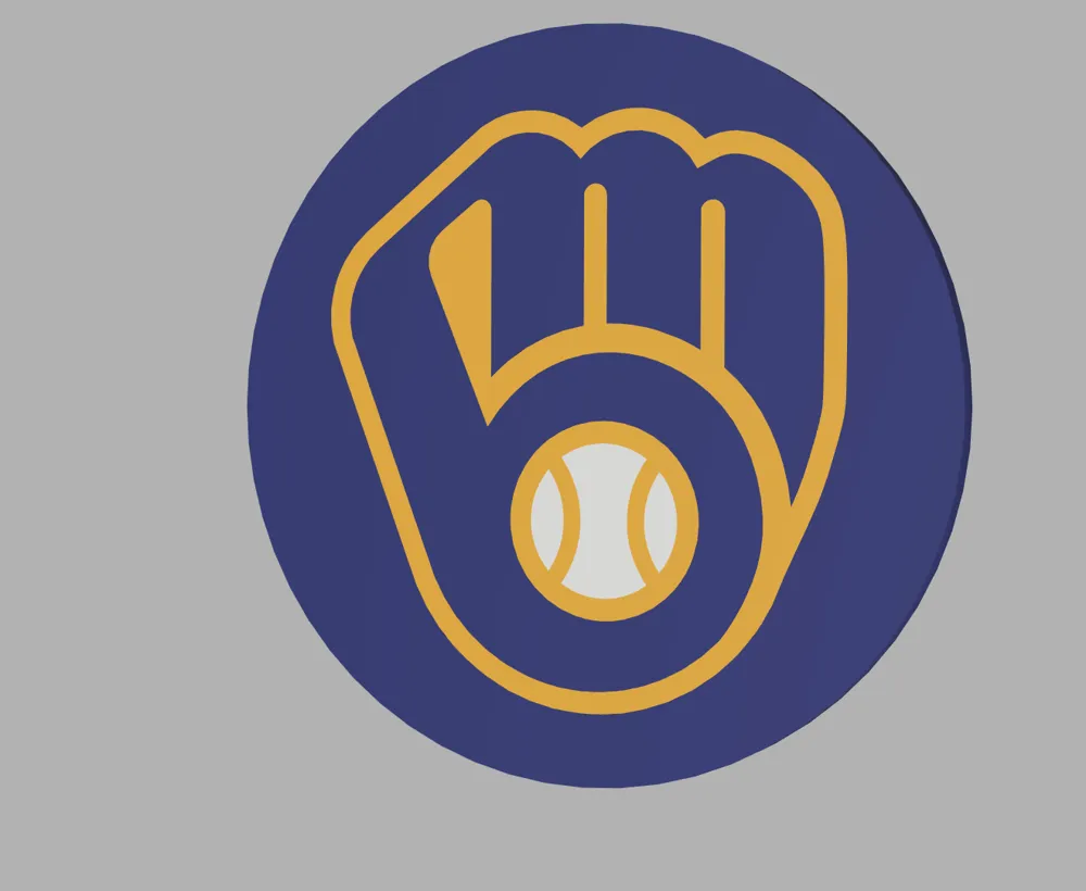 Milwaukee Brewers Coaster - Free 3D Print Model - MakerWorld