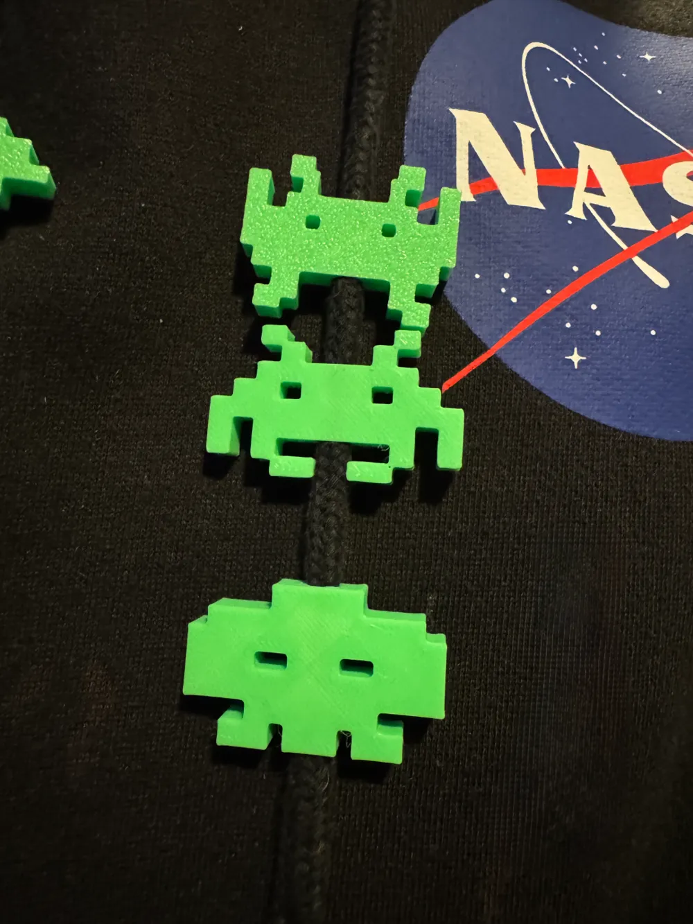 Space Invaders Drawstring beads by Denver - MakerWorld
