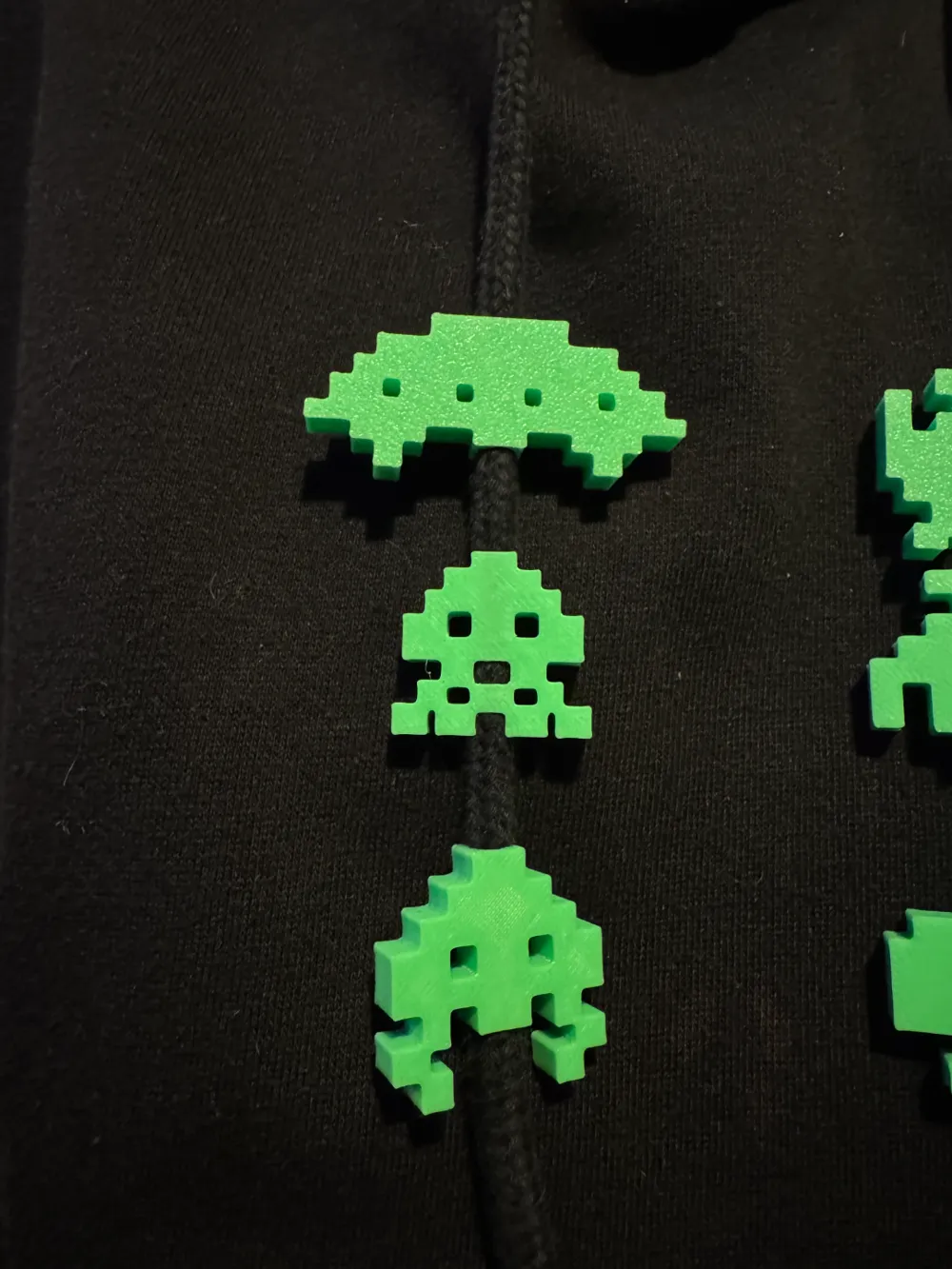 Space Invaders Drawstring beads by Denver - MakerWorld