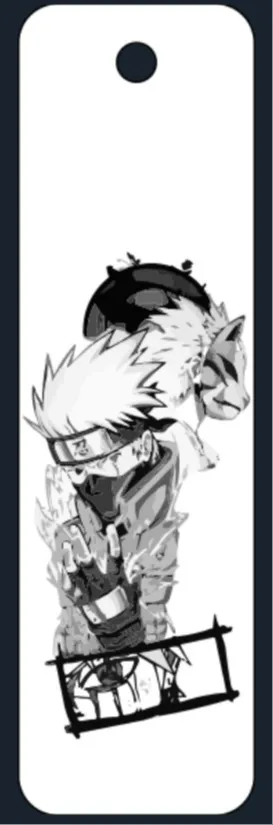 Kakashi Bookmark Hueforge by Hatzico MakerWorld: Download Free 3D Models