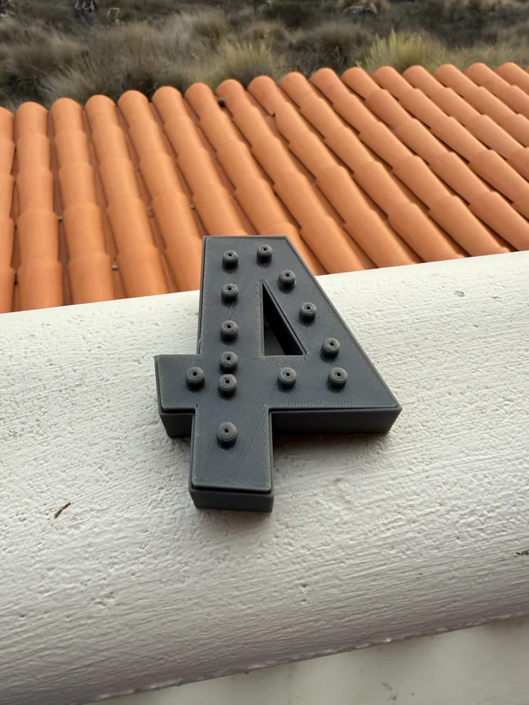House Number 4 (Plaqueo MAX) | Modular & Solid by FormaDelSol ...