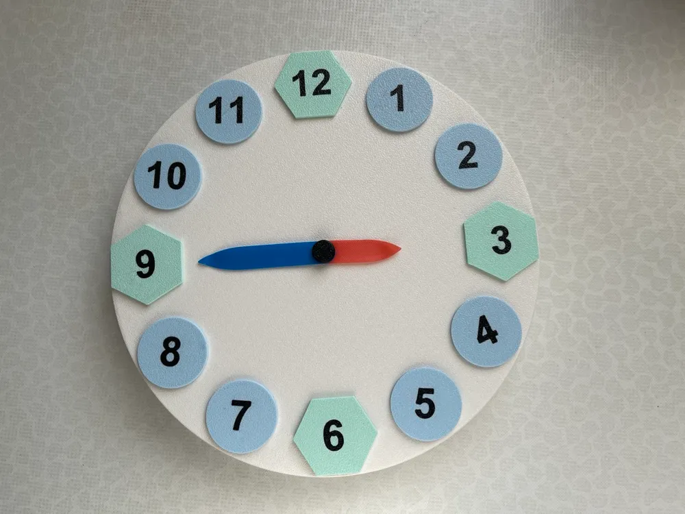 Reloj didáctico para niños (a partir de 4 años) por extrawitz MakerWorld: Descarga Modelos 3D ...