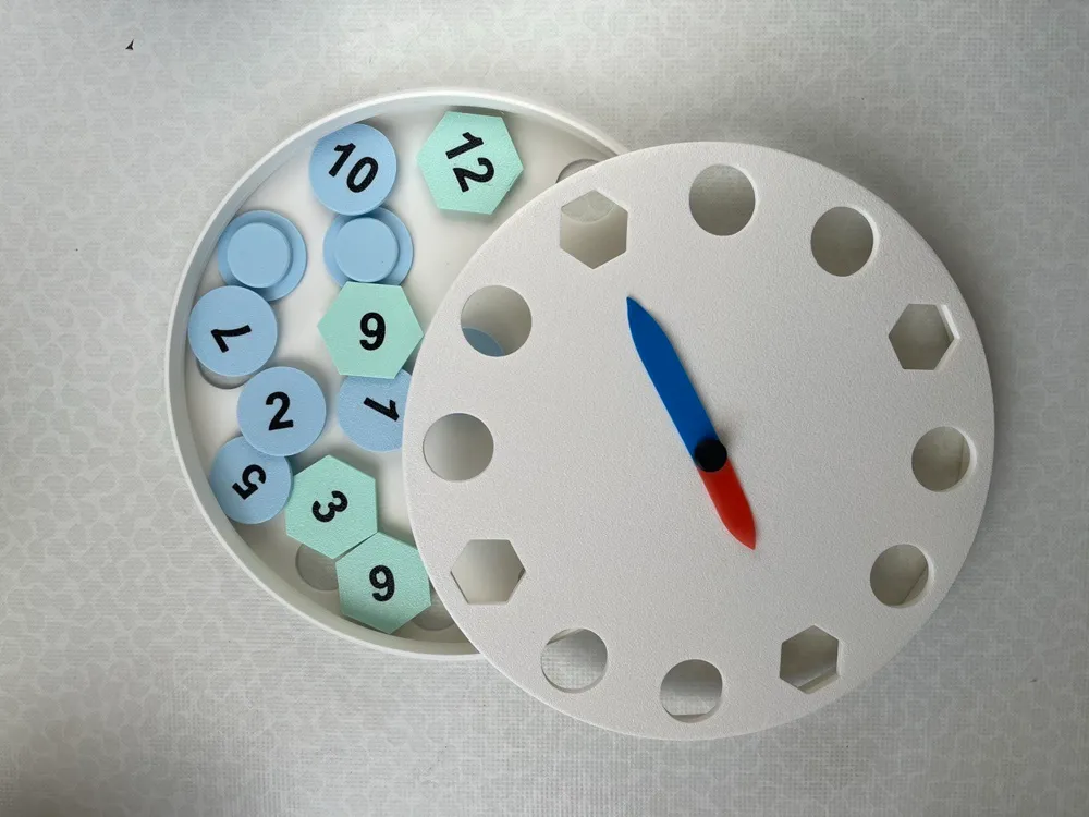 Reloj didáctico para niños (a partir de 4 años) por extrawitz MakerWorld: Descarga Modelos 3D ...