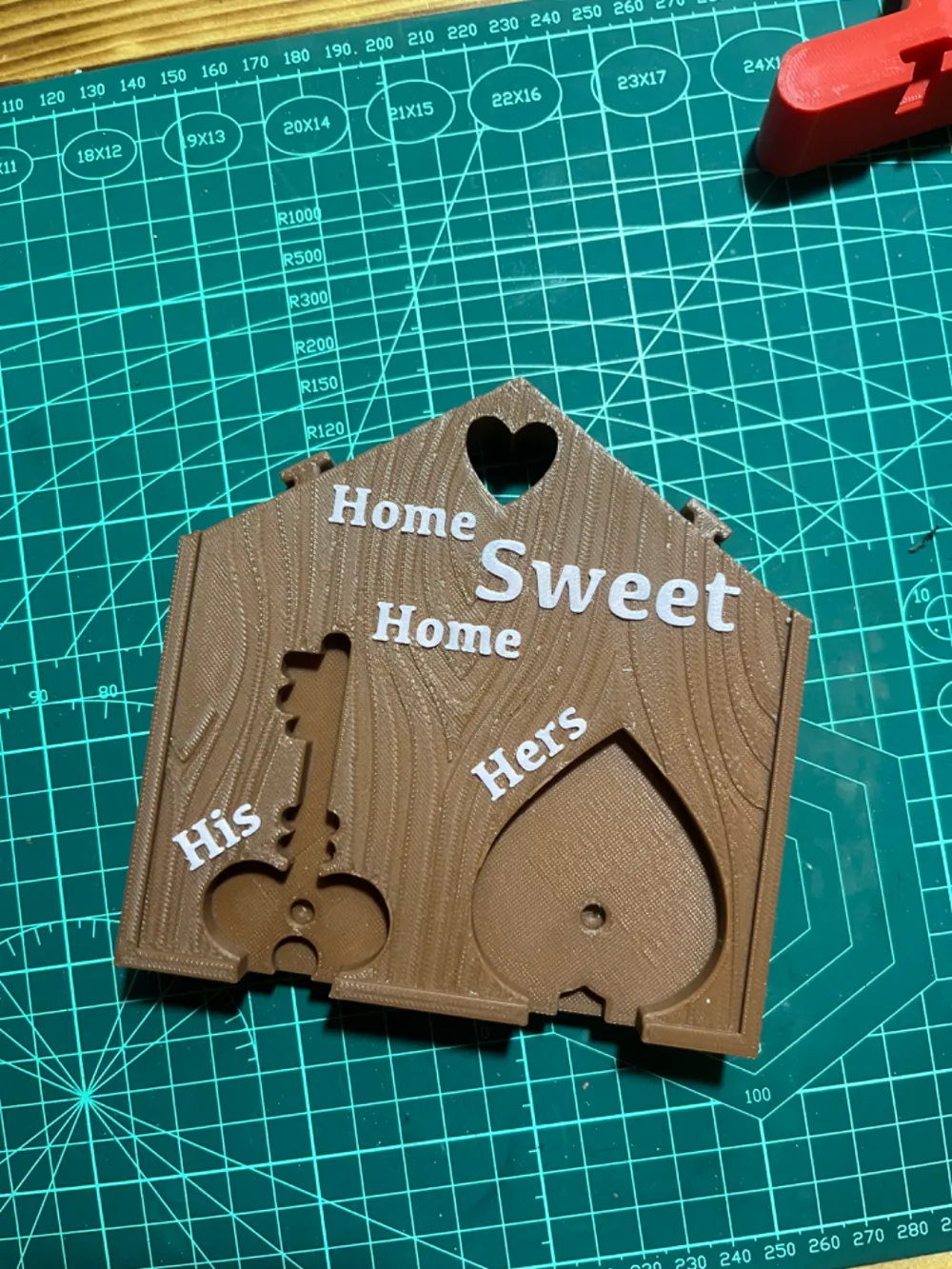 Home Key Holder by 3DStampjMakerWorld: Download Free 3D Models