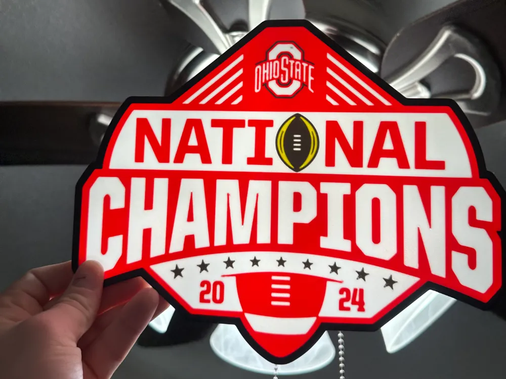 Ohio State National Champs Lightbox by mike1243 MakerWorld: Download ...