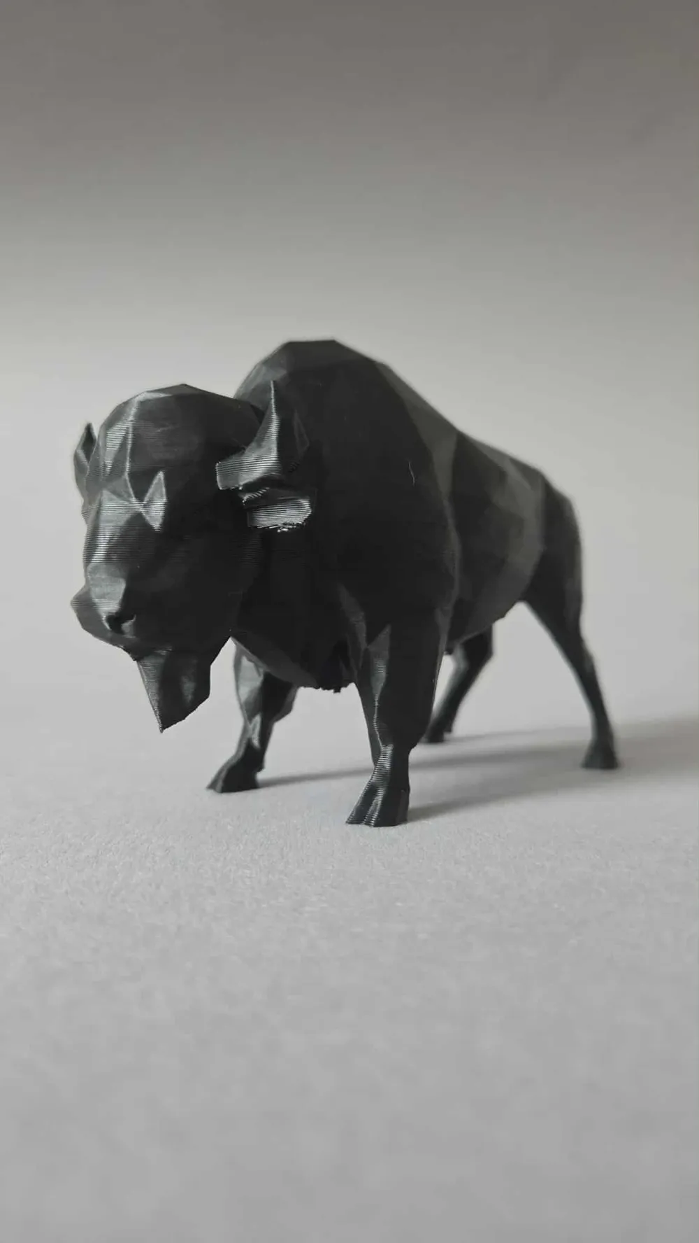 Low Poly Bison - Free 3D Print Model - MakerWorld