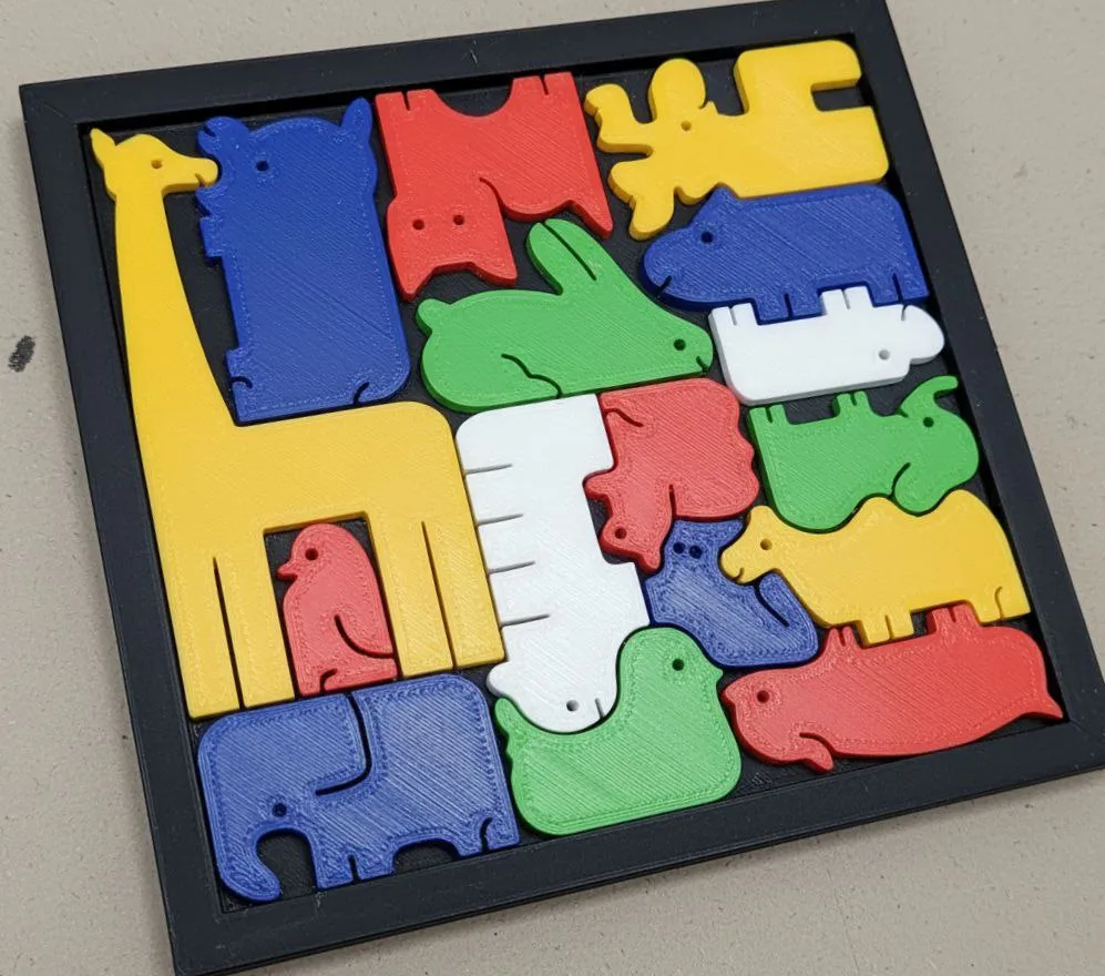 animal puzzle learning by viajante3d MakerWorld: Download Free 3D Models