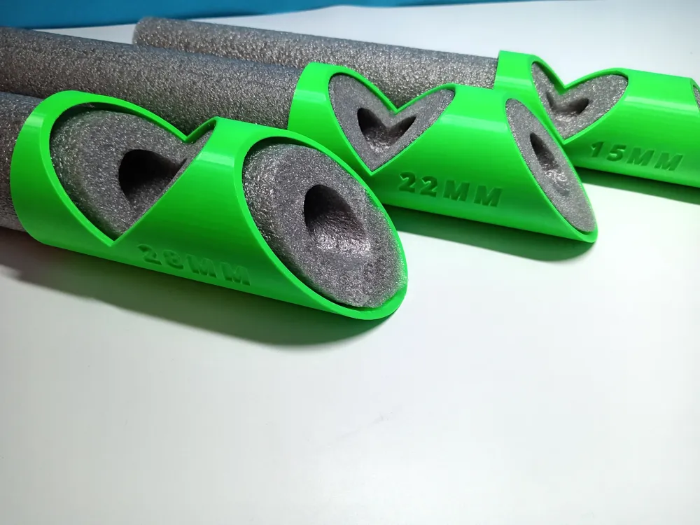Pipe Lagging Insulation Template Jig 15 22 28mm - Free 3D Print Model ...