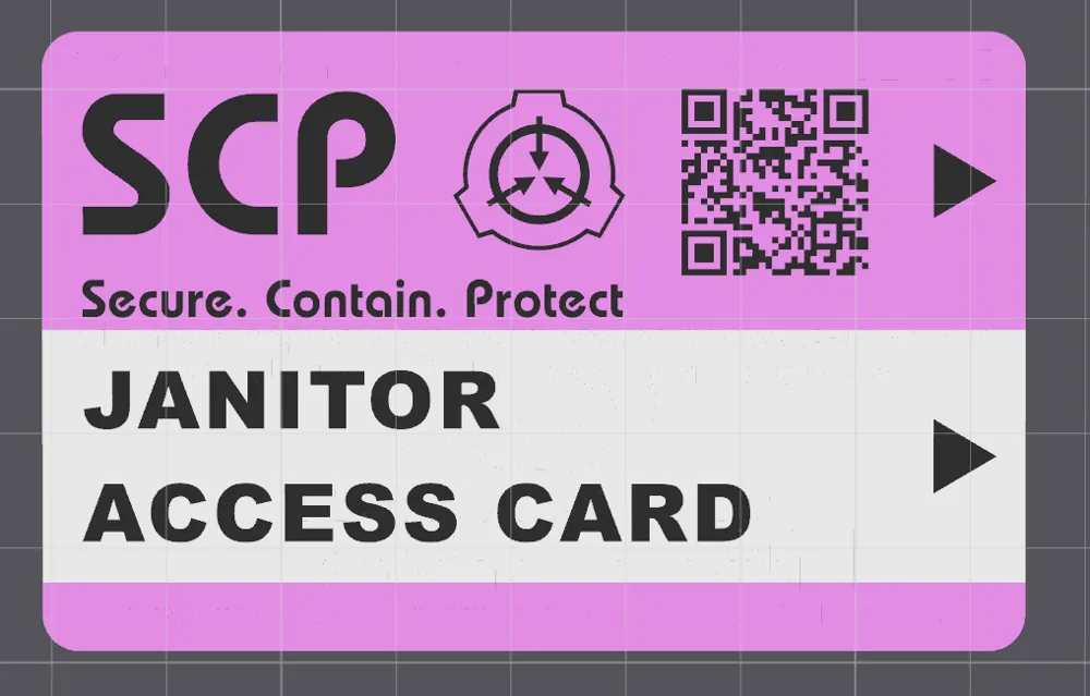 Janitor Keycard (SCP Foundation) by Adamko - MakerWorld