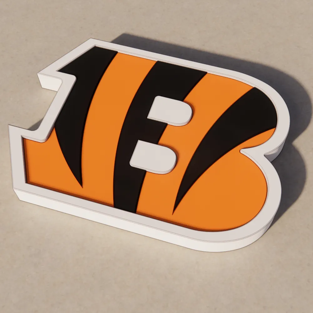 Cincinnati Bengals "B" - Snap Together - Solid Version by FormdbyLayers ...