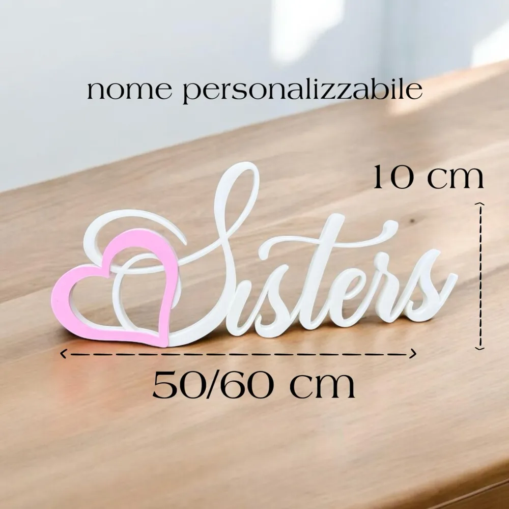 Sisters 3D with Heart by kauken97 MakerWorld: Download Free 3D Models