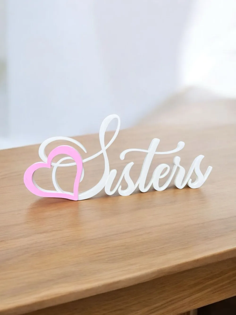 Sisters 3D with Heart by kauken97 MakerWorld: Download Free 3D Models