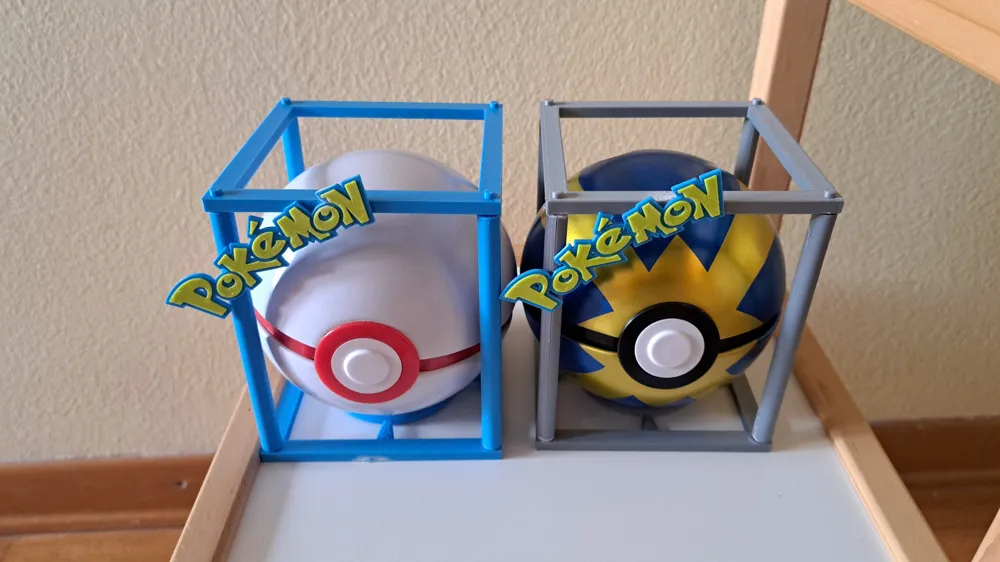 Pokeball Sphere Display Stand by jeiart MakerWorld: Download Free 3D Models