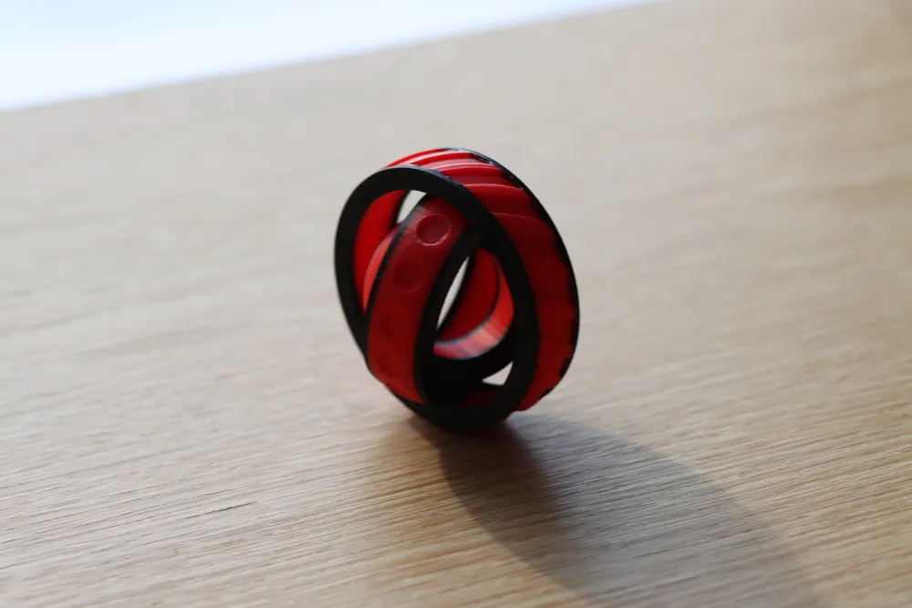 Gyro Rings Fidget Toy (Improved) by ben_prints MakerWorld: Download ...