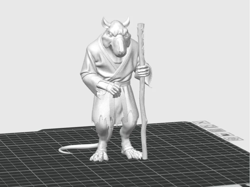 The wise master Splinter by MG MakerWorld: Download Free 3D Models