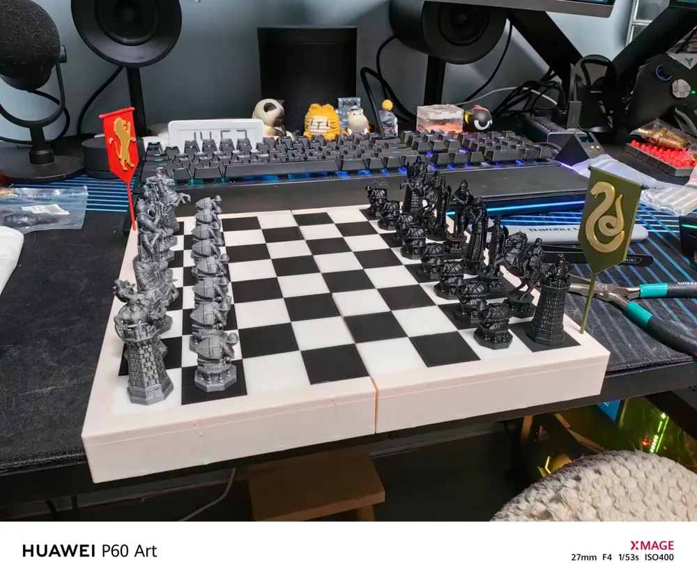 Harry Potter Mini Wizard Chess - House Battle - Free 3D Print Model ...