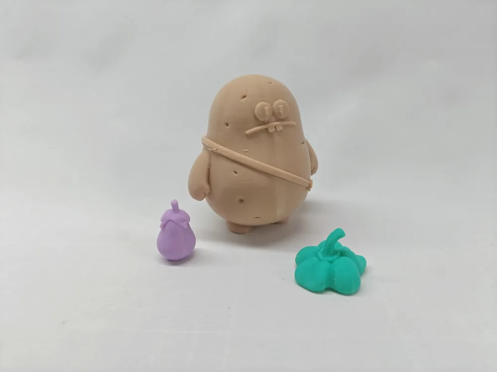 Cartoon character figurine Mr Potato modular version - Free 3D Print ...