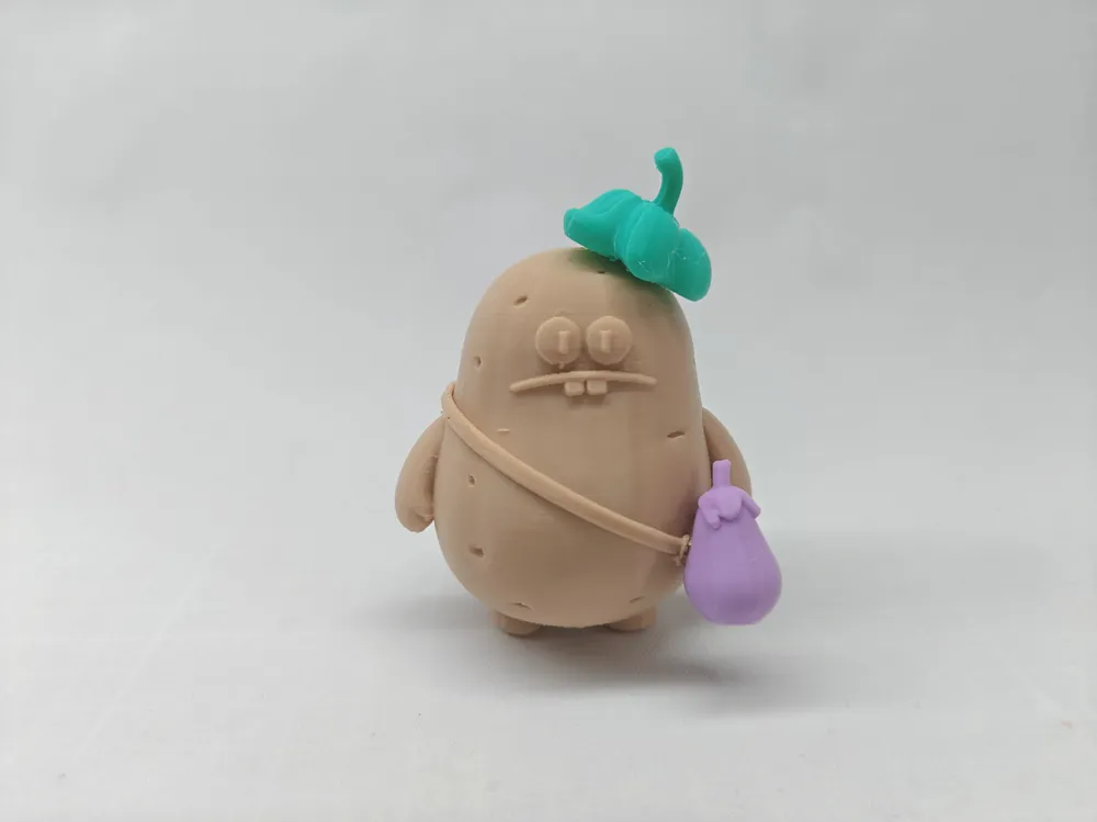 Cartoon character figurine Mr Potato modular version - Free 3D Print ...