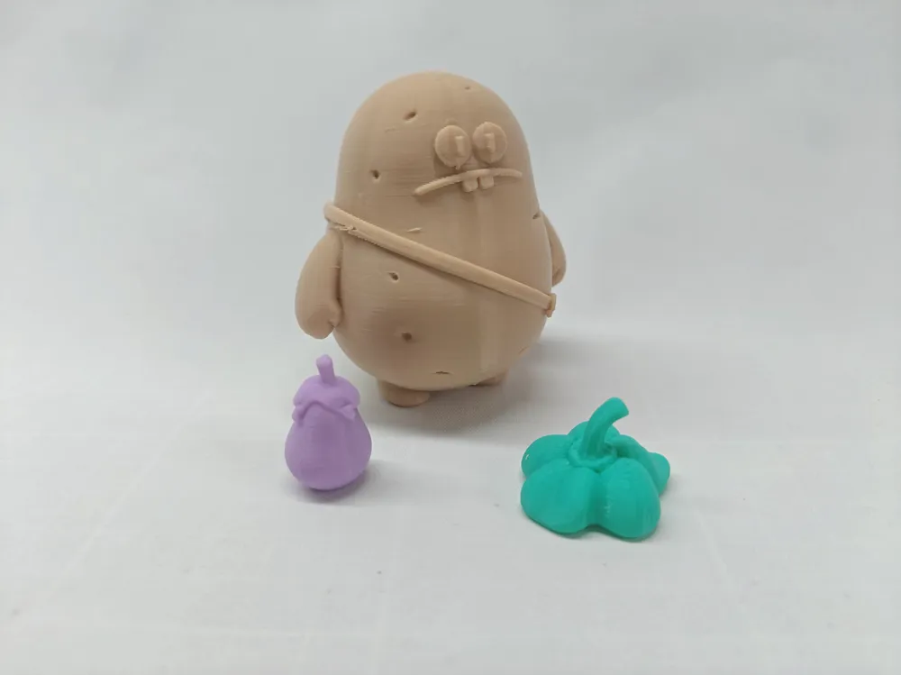 Cartoon character figurine Mr Potato modular version - Free 3D Print ...