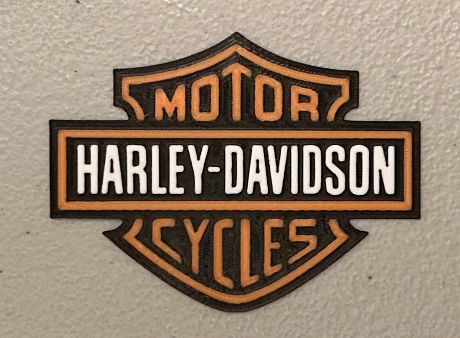 Multicolor Harley Davidson Logo Magnet by wotfan - MakerWorld