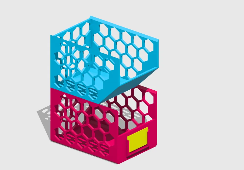 Stackable Slatwall storage bin and organizer by StarPlayer MakerWorld ...