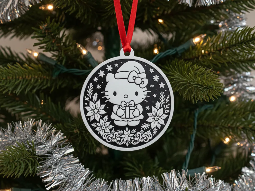 Christmas decoration Hello kitty - Free 3D Print Model - MakerWorld