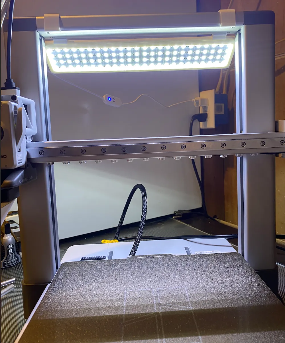 Bambu A1 Top Mounted Lithophane LED Light by Zeekman123 - MakerWorld