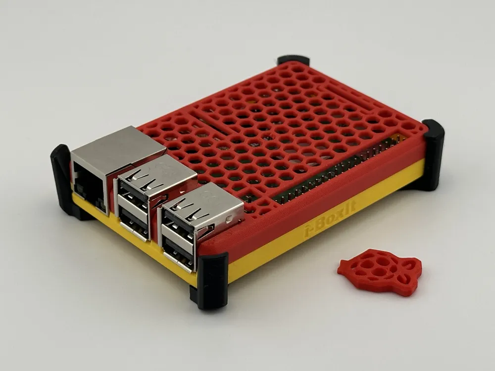 Raspberry Pi 3B Case - Snap-fit - Slim - WallMount by i-BoxIt ...