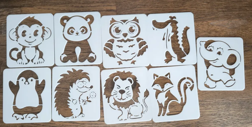 Montessori Template for Kids Stencils animals 4 - Free 3D Print Model ...