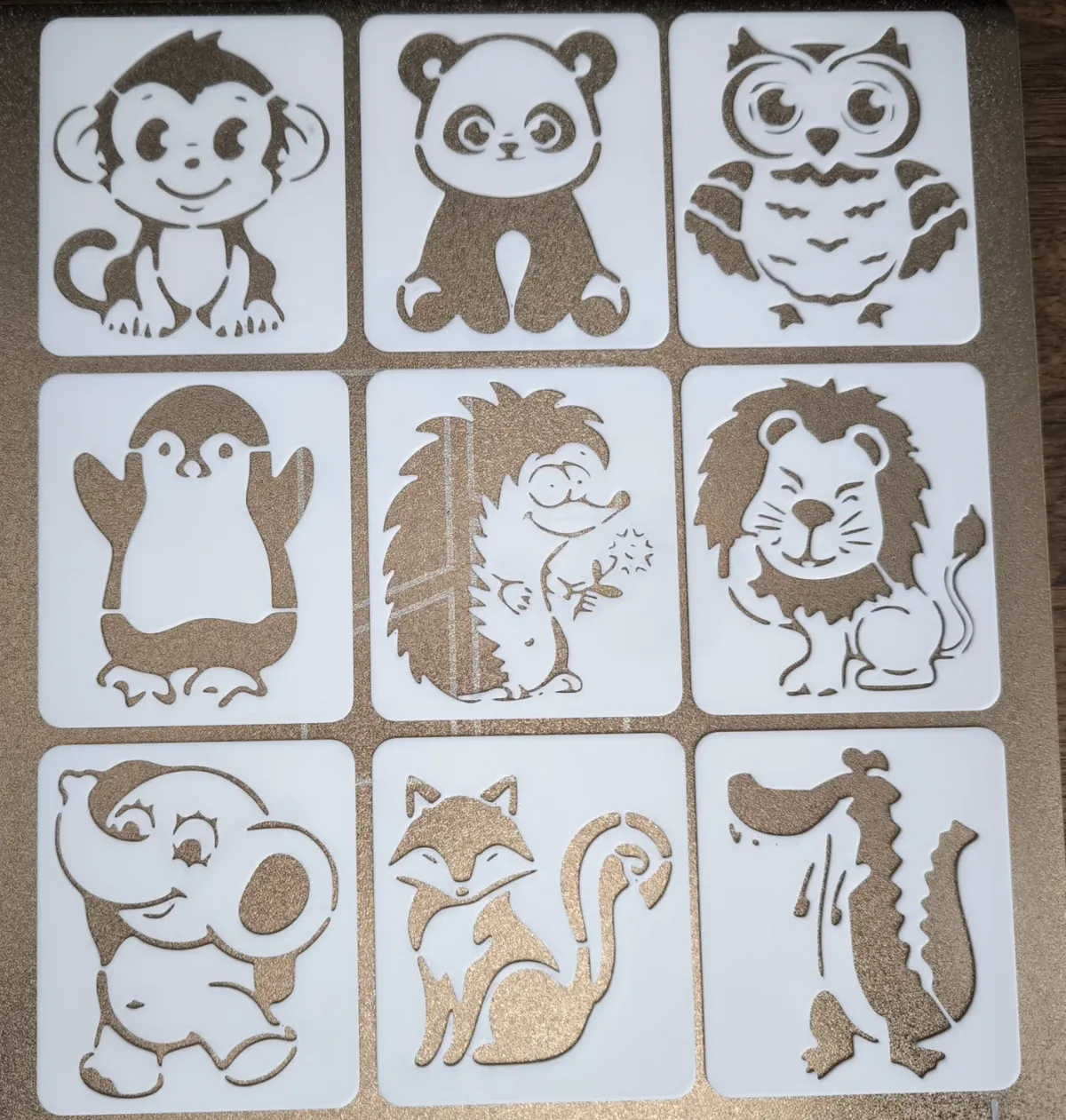 Montessori Template for Kids Stencils animals 4 - Free 3D Print Model ...