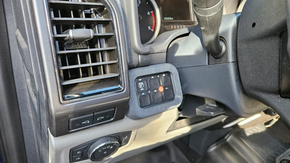 Auxbeam 6 Gang Switch Mount Ford F150 F250 F350 - Free 3D Print Model ...