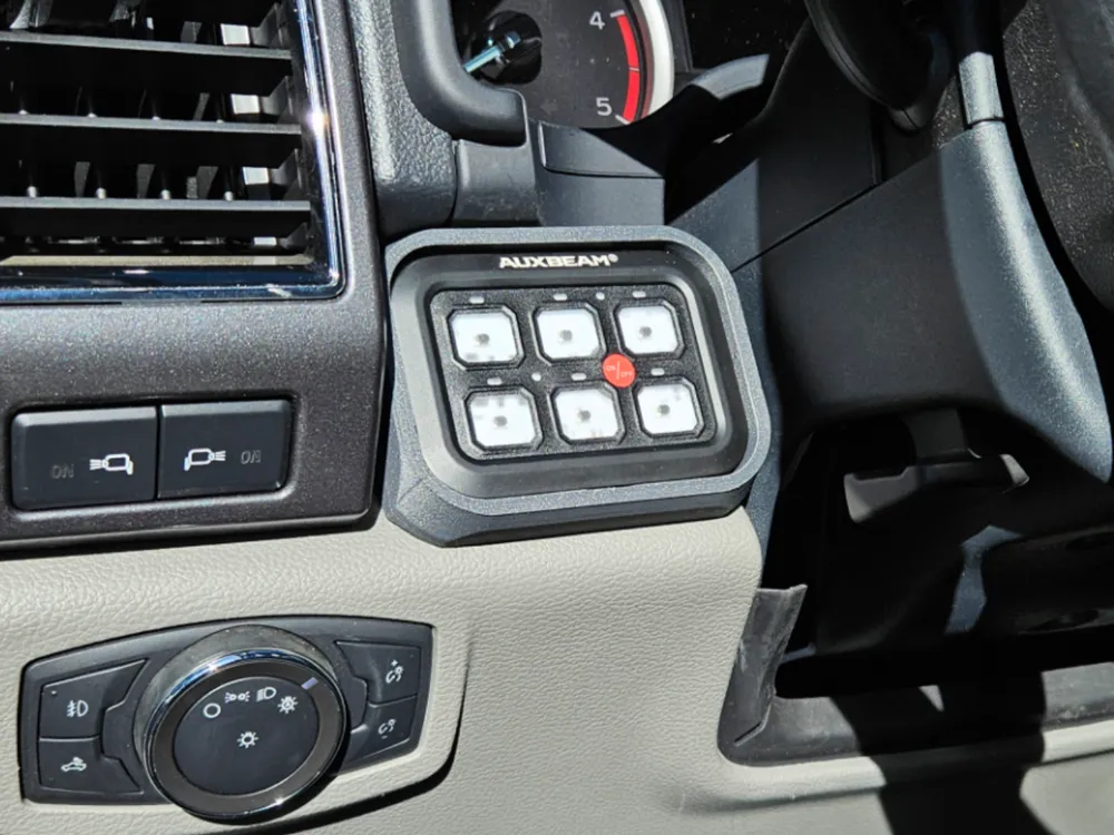 Auxbeam 6 Gang Switch Mount Ford F150 F250 F350 by ProjectSkyDroid ...