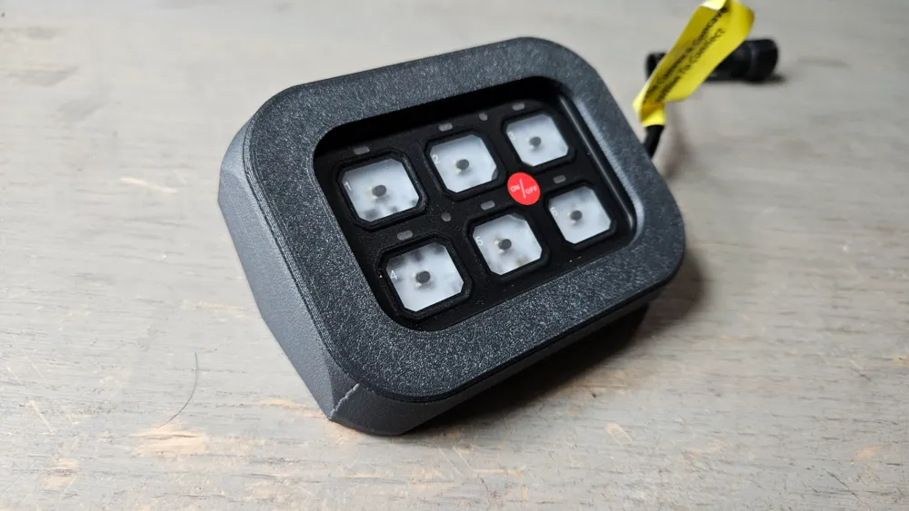 Auxbeam 6 Gang Switch Mount Ford F150 F250 F350 - Free 3D Print Model ...