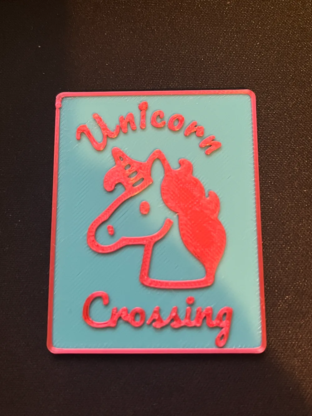 Unicorn Crossing sign by Gamesandtoys64 - MakerWorld