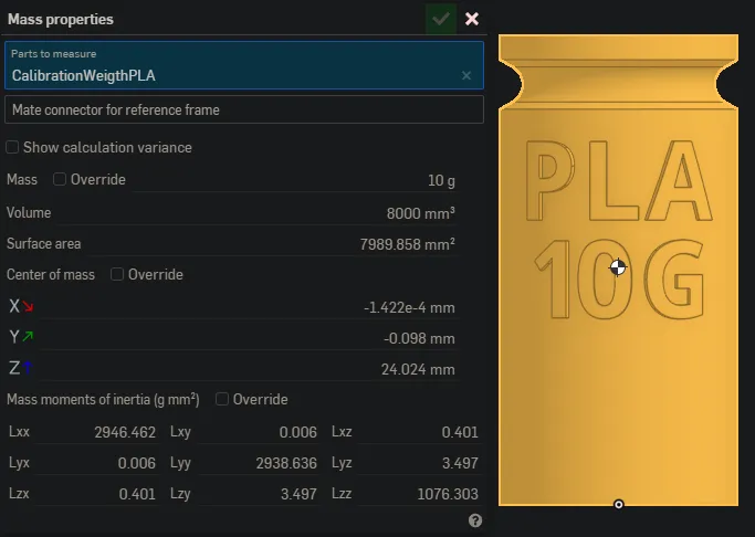 10 Gram Calibration Weight by Brent Peterson - MakerWorld