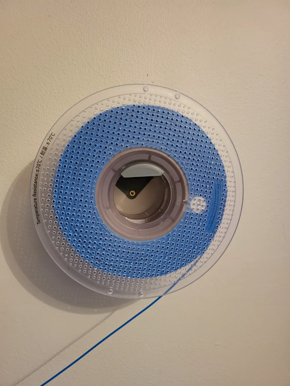 Wall Mounted Spool Holder with PTFE tubing by Dr Peter Plastic - MakerWorld