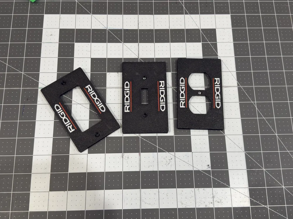 Ridgid Light Switch Plate Set - Free 3D Print Model - MakerWorld