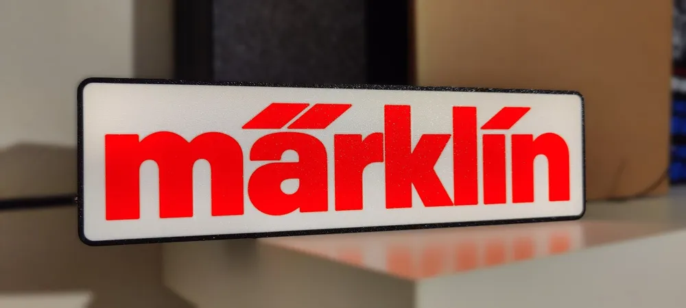 Märklin Logo Lightbox by KF Designs - MakerWorld