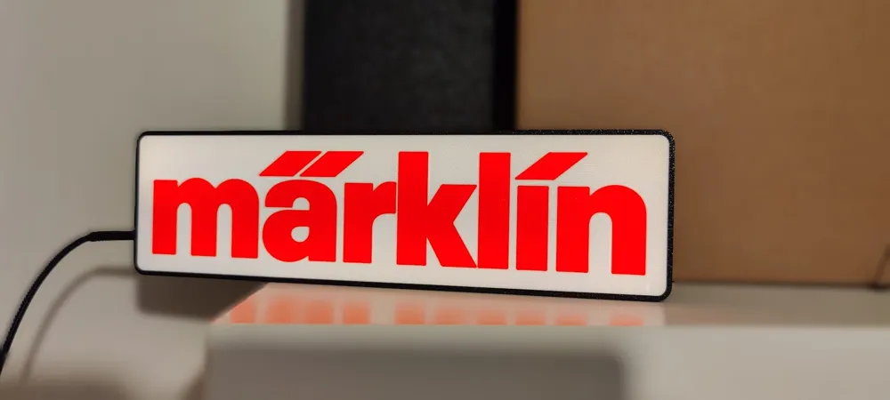 Märklin Logo Lightbox by KF Designs - MakerWorld