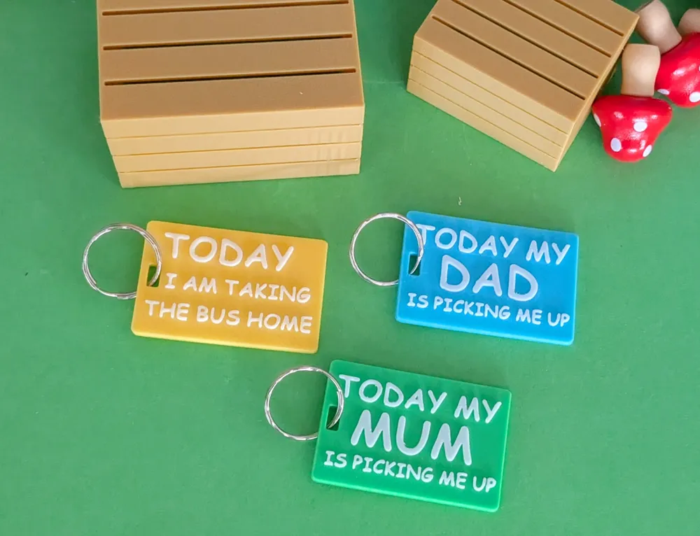 After School Pick-up instruction Tags by Chookie - MakerWorld