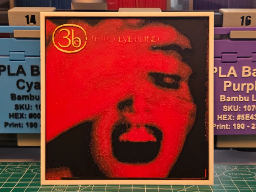 Third Eye Blind "Third Eye Blind" Album - Hueforge by Lumpy3D MakerWorld: Download Free 3D Models