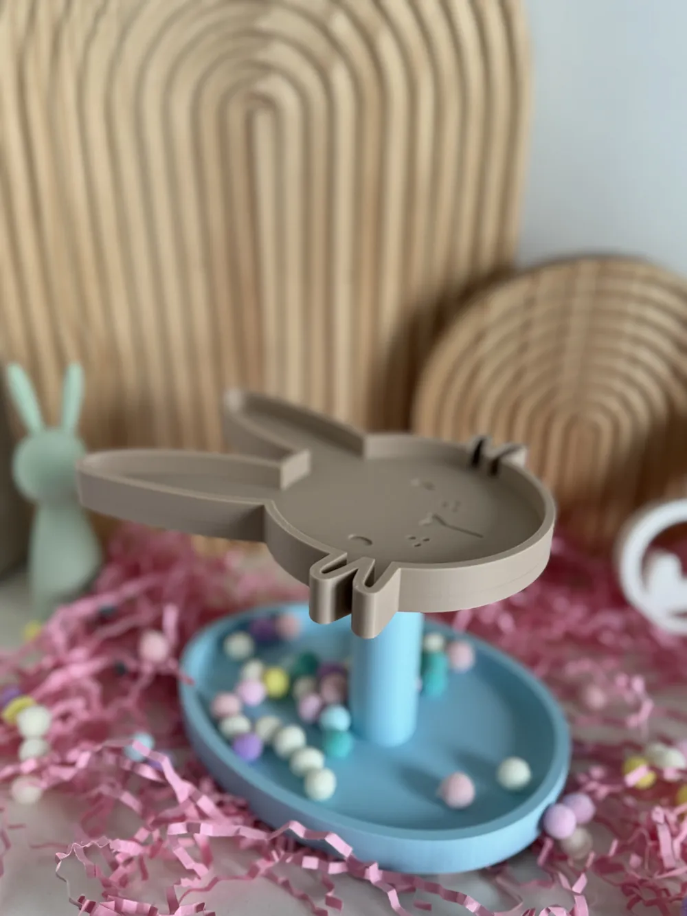 Easter Bunny Easter Egg Etagere - Free 3D Print Model - MakerWorld